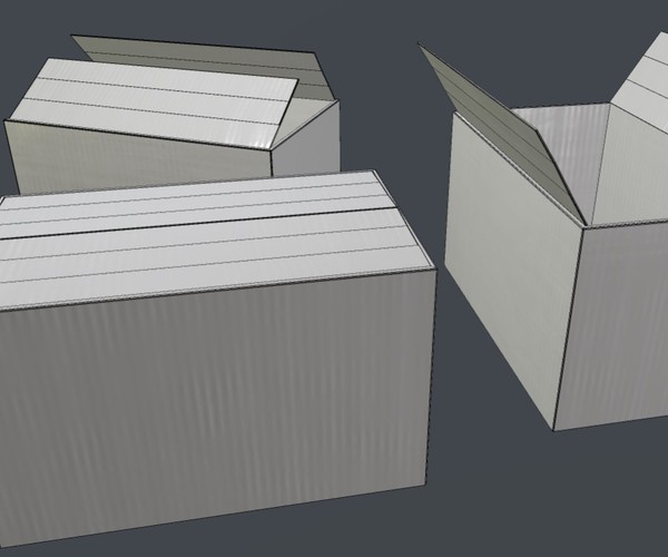 ArtStation - Cardboard boxes with textures | Resources