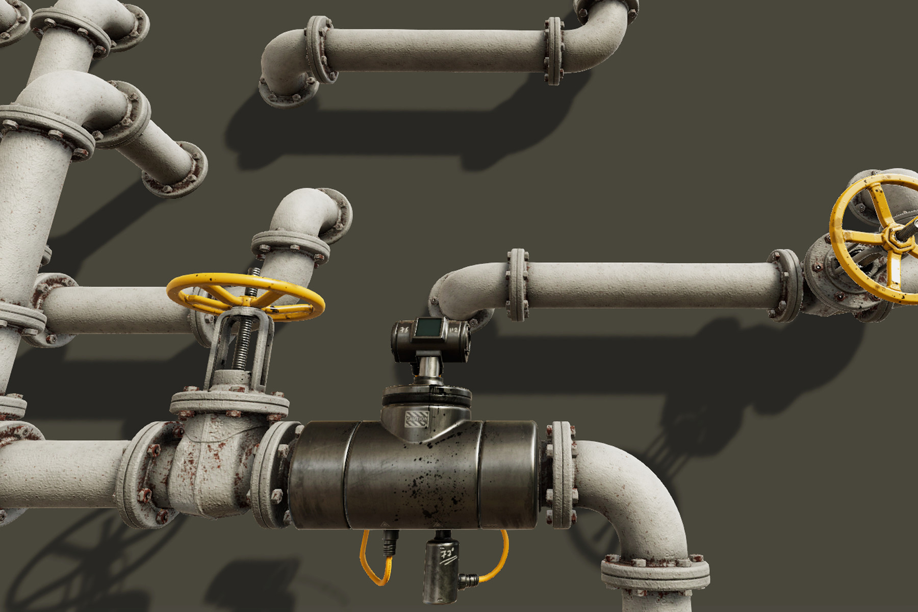 ArtStation - PBR Modular Pipes Set - Unity Project 2017+ | Resources