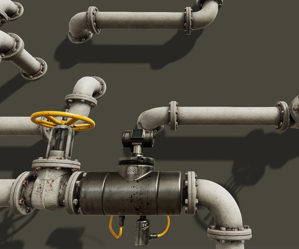 ArtStation - PBR Modular Pipes Set - Unity Project 2017+ | Resources