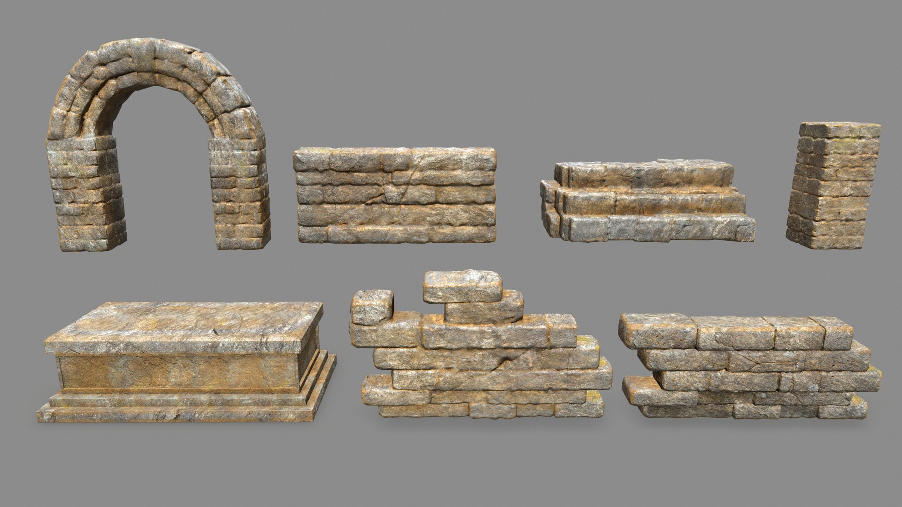 ArtStation - Stone Set | Game Assets