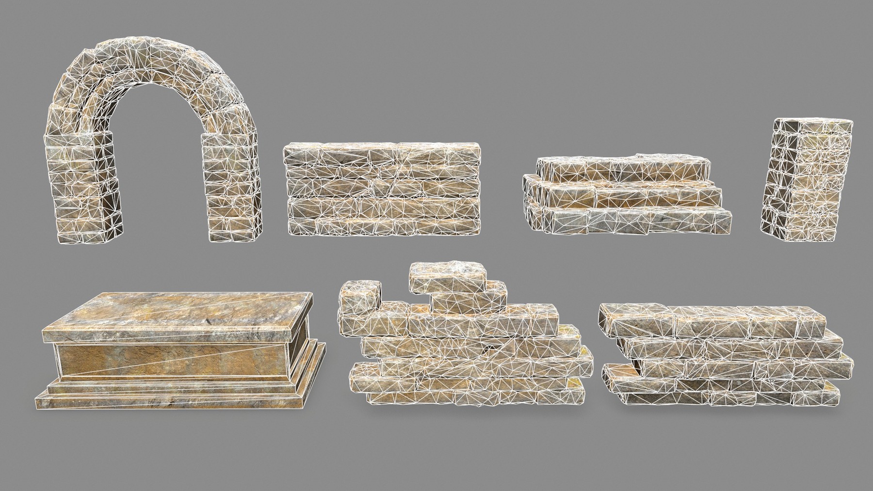 ArtStation - Stone Set | Game Assets