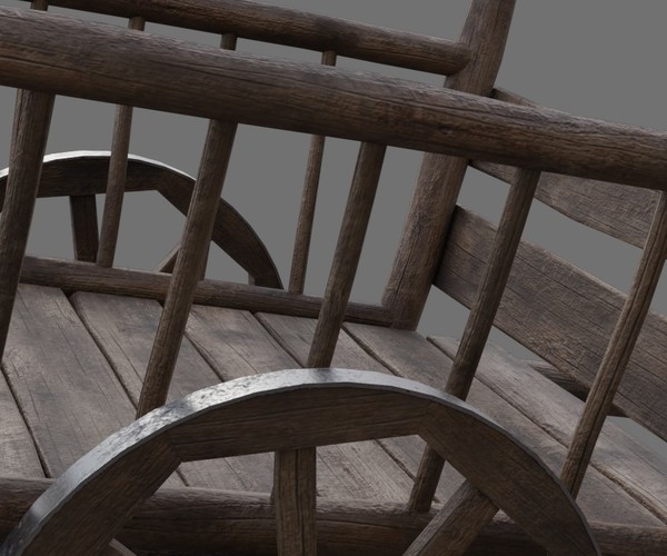 ArtStation - Wooden Cart 1A | Game Assets