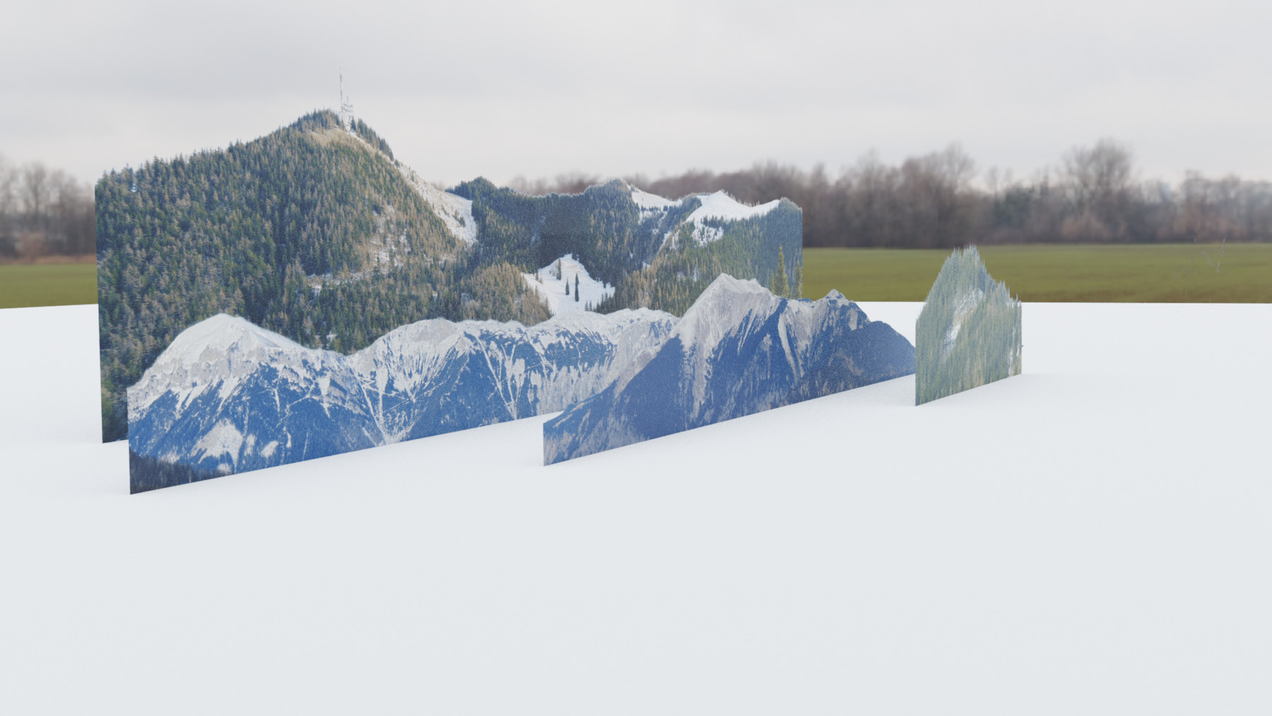 ArtStation - Backdrop Mountains + Gift | Game Assets