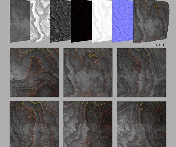 ArtStation - 24 Decorative Stone Tiles | Game Assets