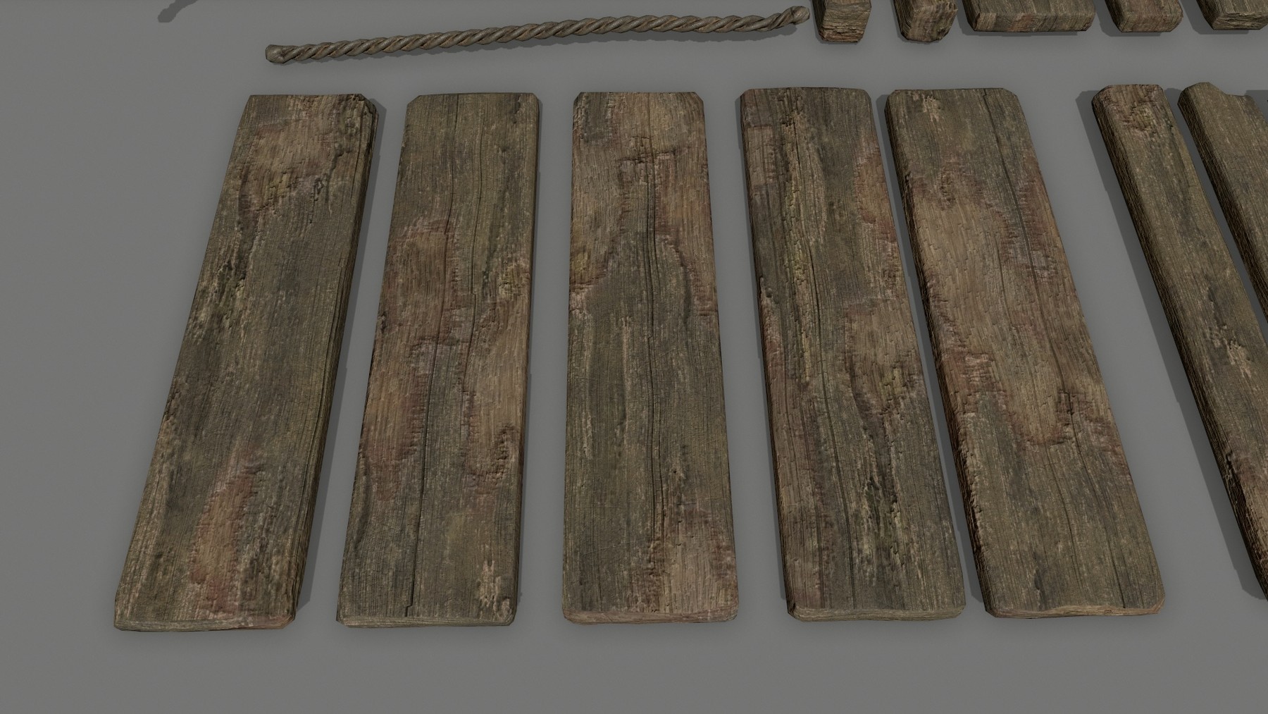 ArtStation - wood and rope | Game Assets