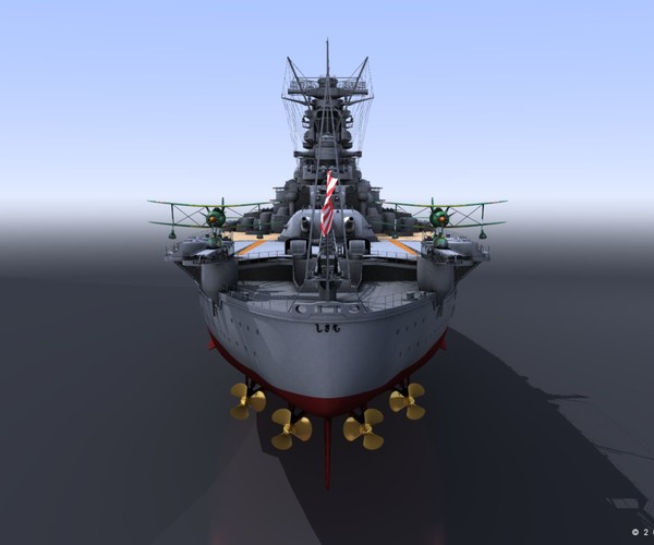 ArtStation - BATTLESHIP MUSASHI | Game Assets