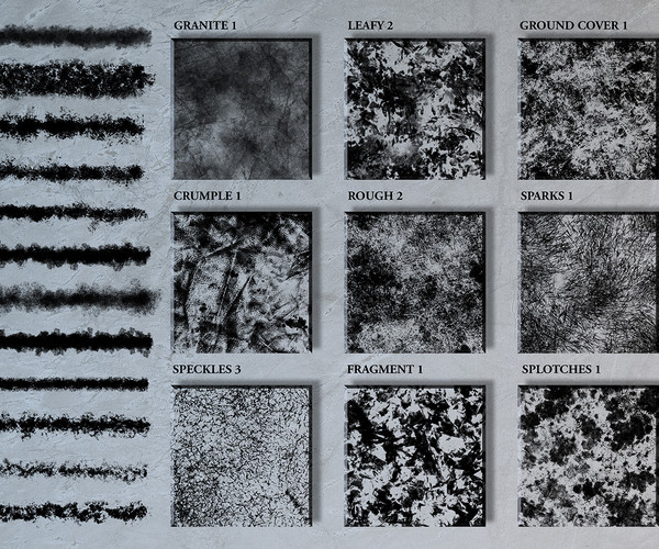 ArtStation - SHIDOOK BRUSH PACK 2 (Photoshop CS6+) | Brushes