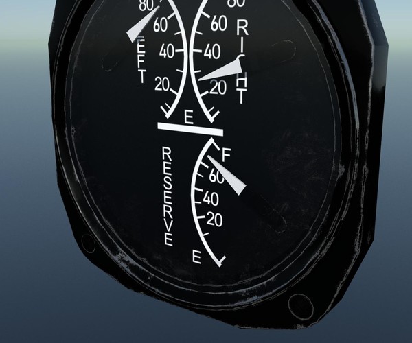 ArtStation - FUEL QUANTITY GAUGE | Game Assets