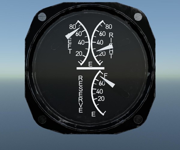ArtStation - FUEL QUANTITY GAUGE | Game Assets