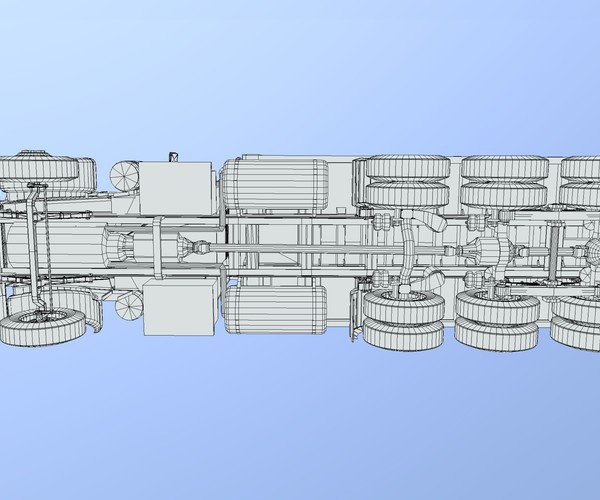 ArtStation - Tri Axle American Dump Truck | Resources