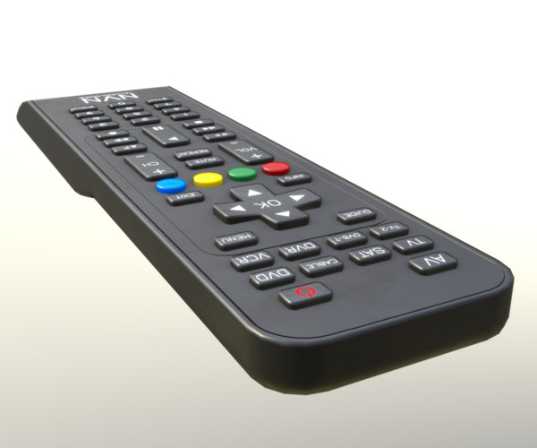 ArtStation - 2000s TV Remote Control Black | Game Assets