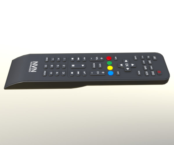 ArtStation - 2000s TV Remote Control Black | Game Assets