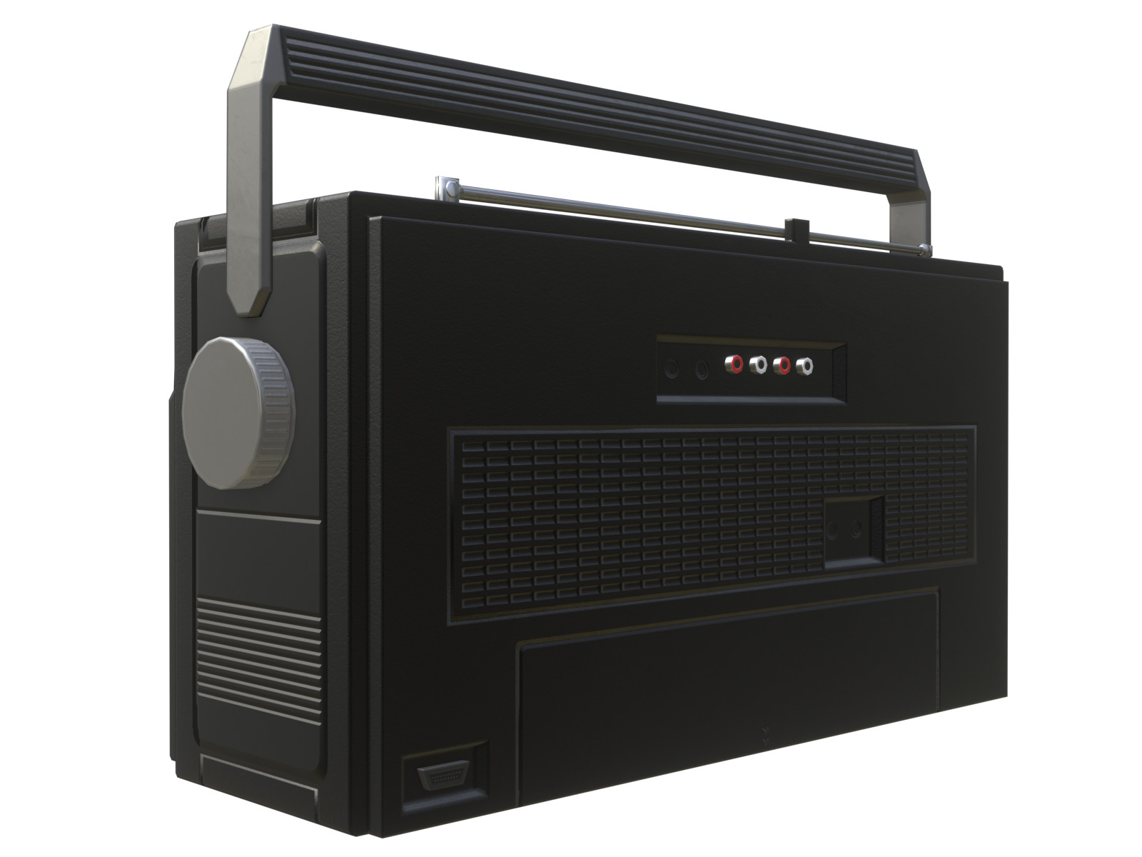 ArtStation - Retro Boombox Black | Game Assets