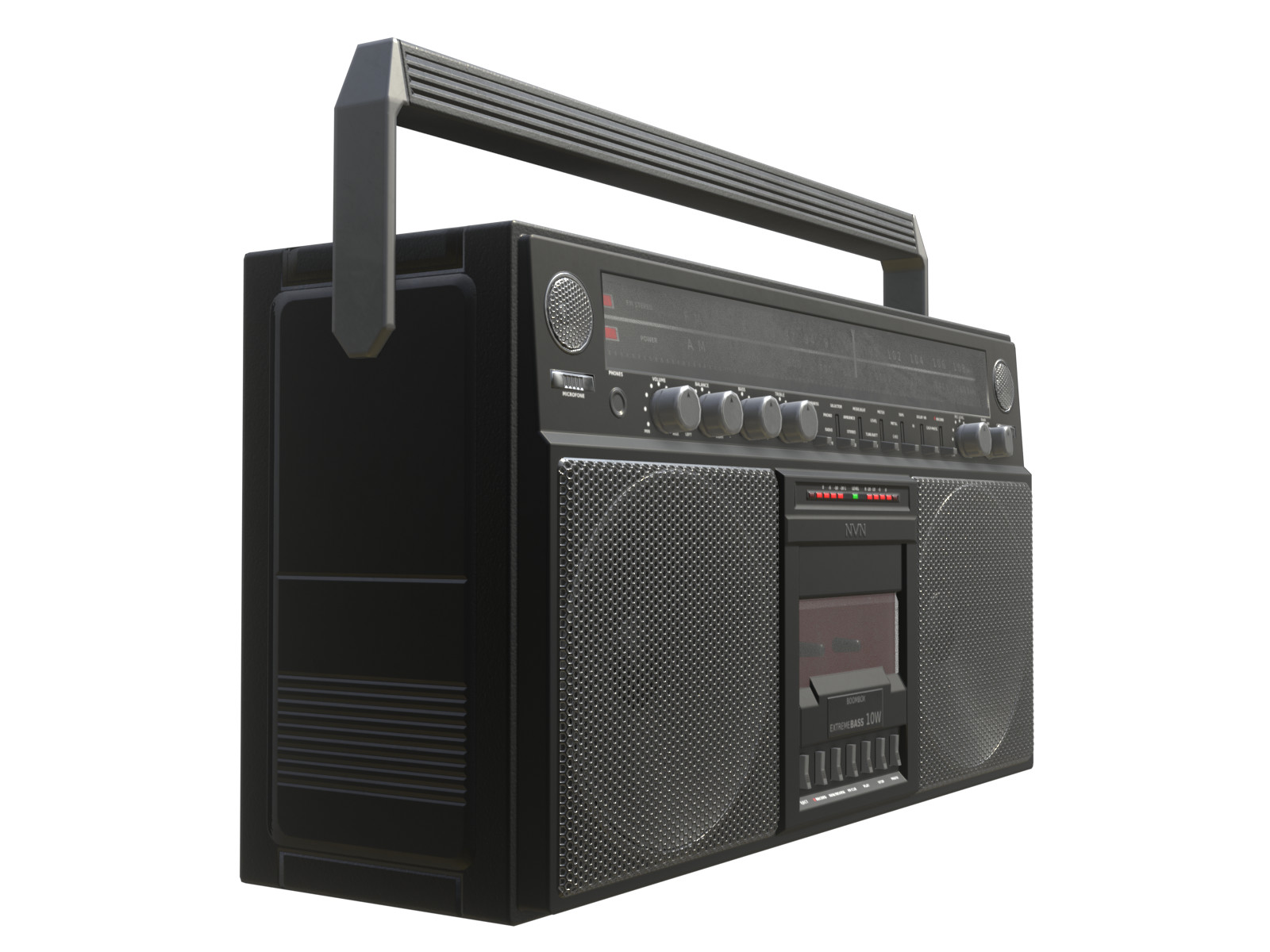 ArtStation - Retro Boombox Black | Game Assets