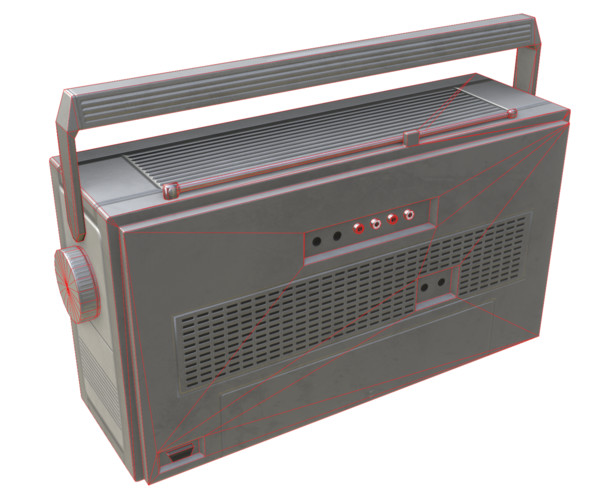 ArtStation - Game-ready Retro Boombox | Game Assets