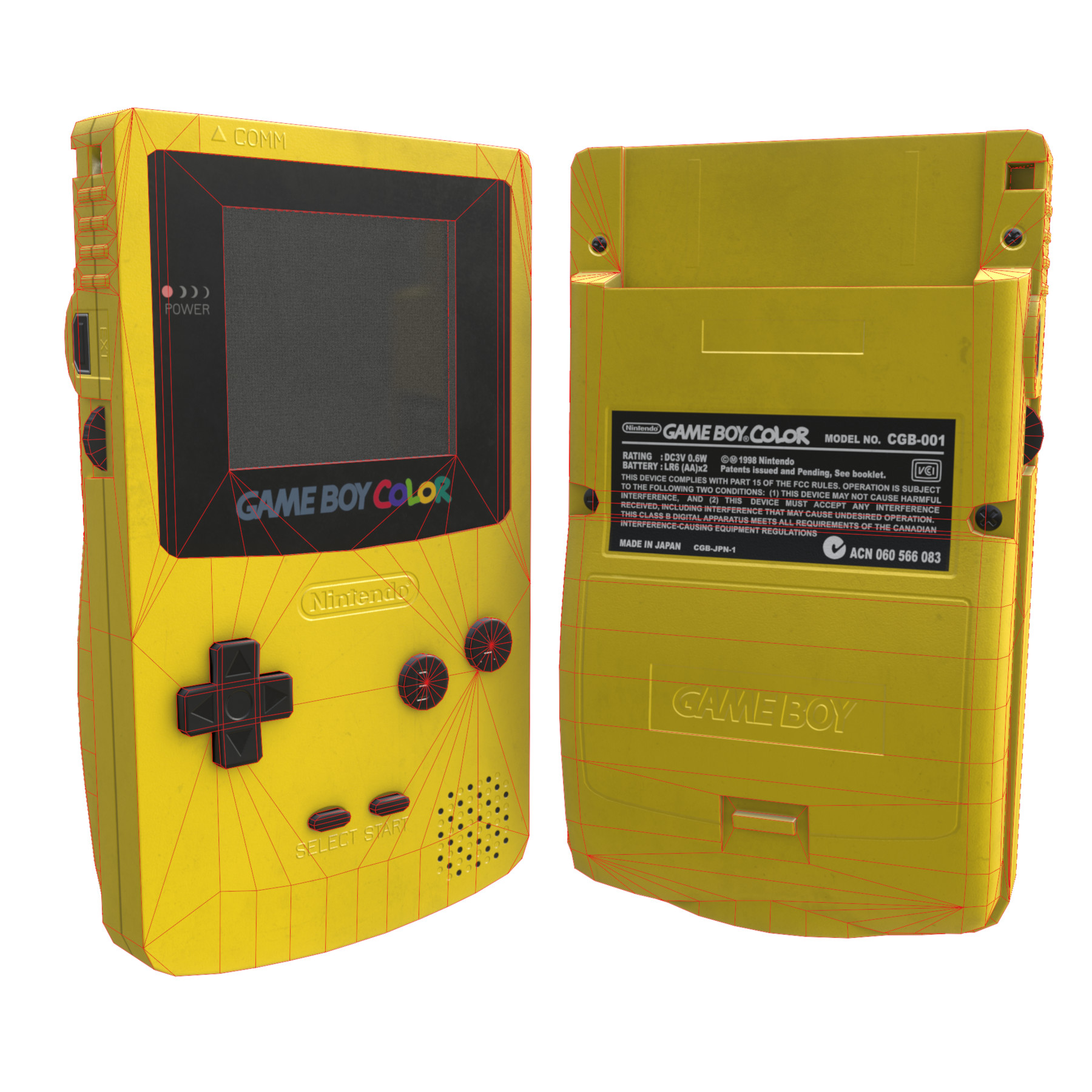 ArtStation - Gameboy Color | Game Assets
