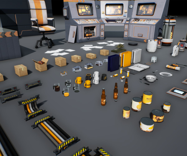 ArtStation - Stylized Sci-Fi Pack | Resources