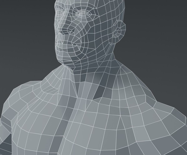 ArtStation - Superhero Male Body Base Mesh 3D Model | Game Assets