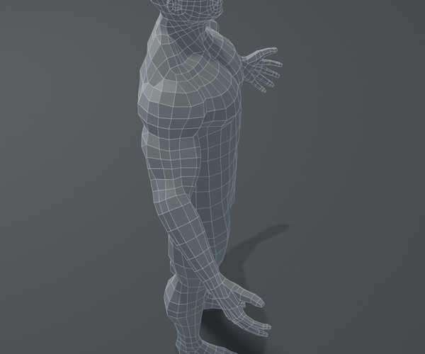 ArtStation - Superhero Male Body Base Mesh 3D Model | Game Assets