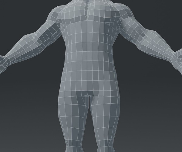 ArtStation - Superhero Male Body Base Mesh 3D Model | Game Assets