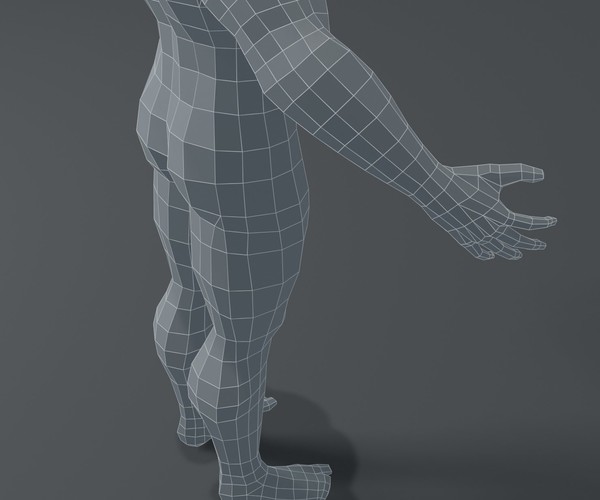 ArtStation - Superhero Male Body Base Mesh 3D Model | Game Assets