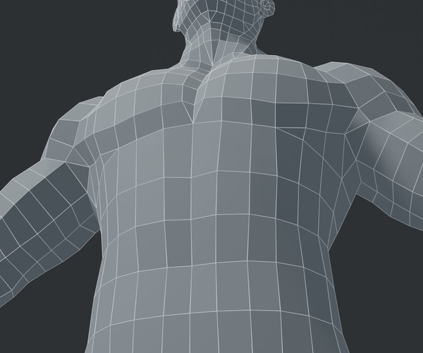 ArtStation - Superhero Male Body Base Mesh 3D Model | Game Assets