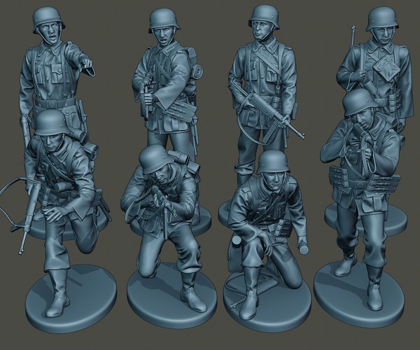 ArtStation - German soldiers ww2 Bundle Pack 1 | Resources