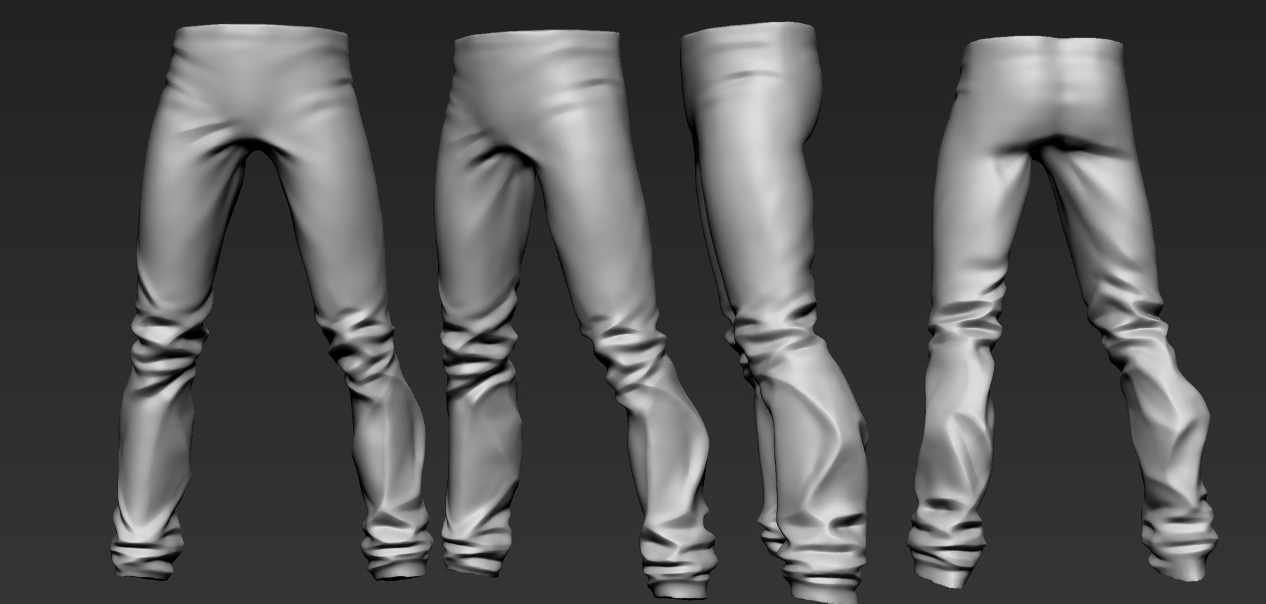 ArtStation - stylized Pant 2 basemesh | Resources