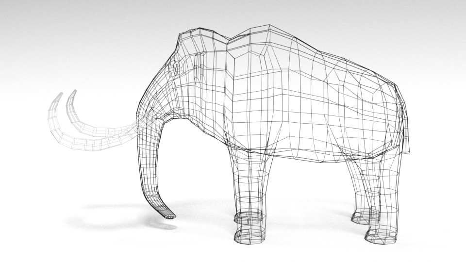ArtStation - Low Poly Cartoon Mammoth | Resources