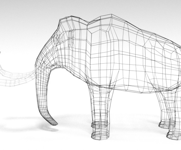 ArtStation - Low Poly Cartoon Mammoth | Resources