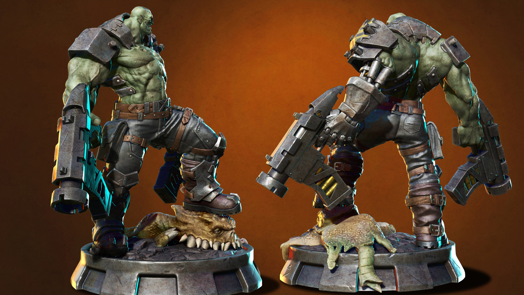 ArtStation - Orc Cyborg Character Creation in Zbrush | Tutorials