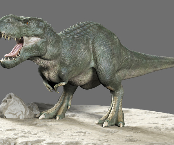 ArtStation - Realistic Dinosaur Sculpting & Texturing in Zbrush for ...