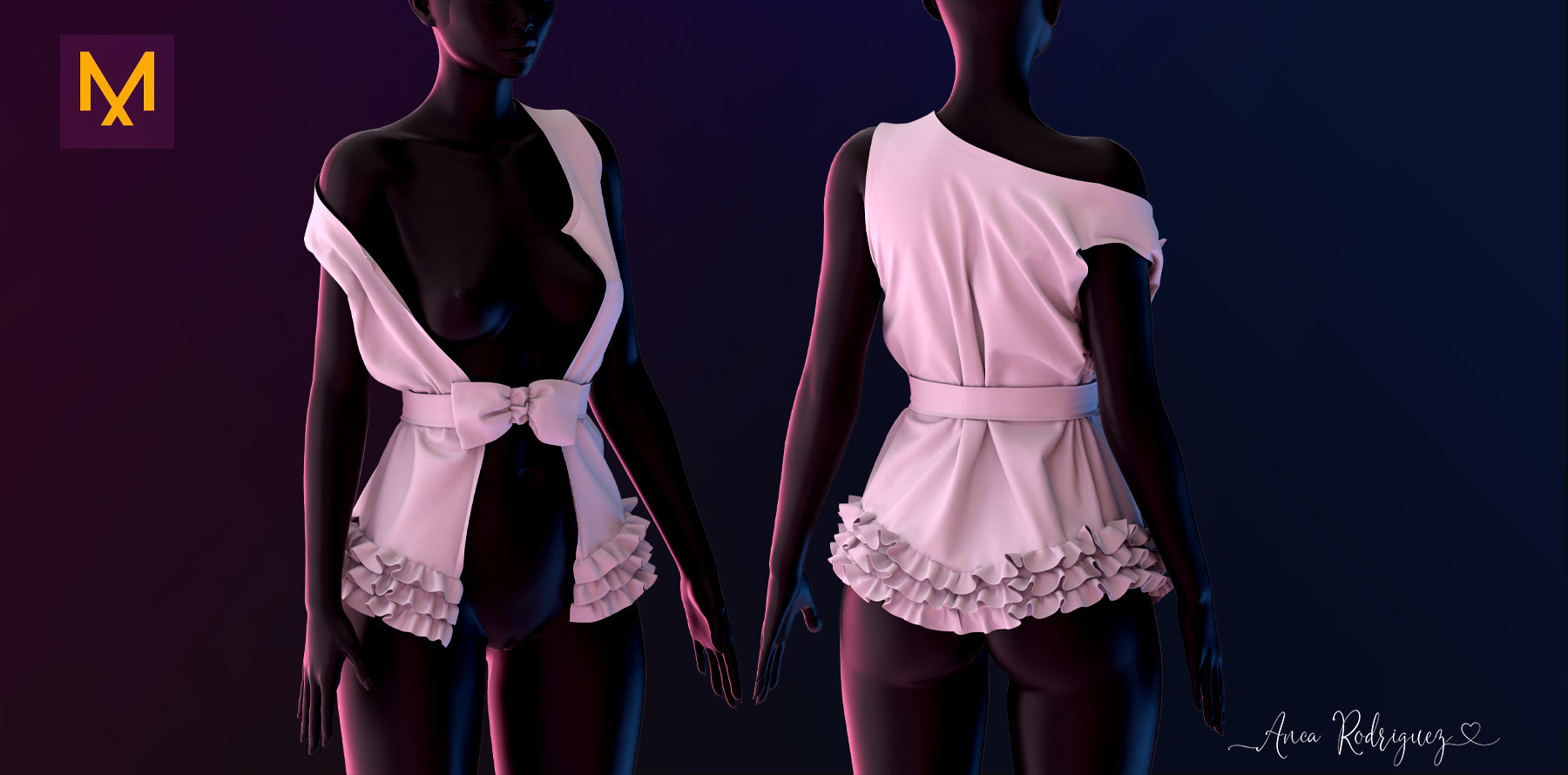 ReBeeca - Ruffle Jacket - Marvelous Designer - Commercial and Personal Use
