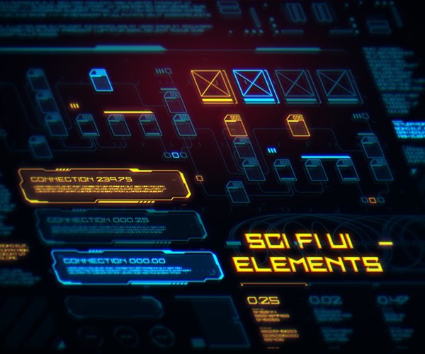 ArtStation - Sci Fi UI Elements | Game Assets