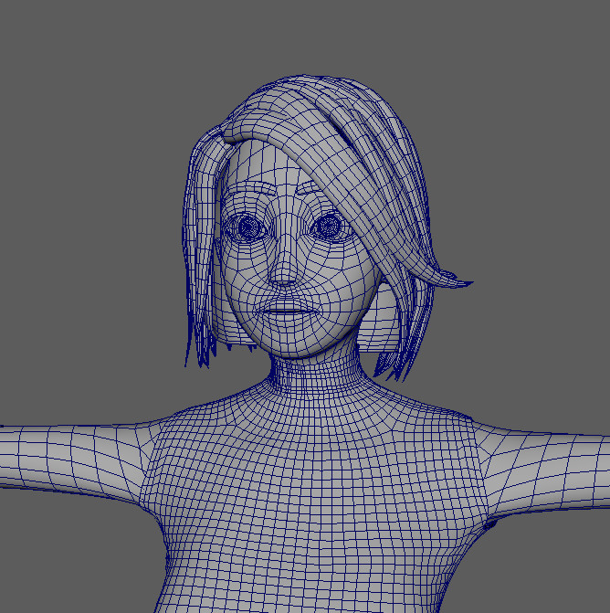 ArtStation - Beautiful Stylized Modern look Female character model Low ...