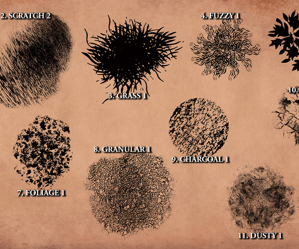 ArtStation - SHIDOOK BRUSH PACK 4 (Photoshop CS6+) | Brushes