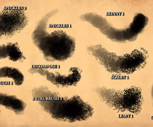 ArtStation - SHIDOOK Brush Pack 1 (Photoshop CS6+) | Brushes