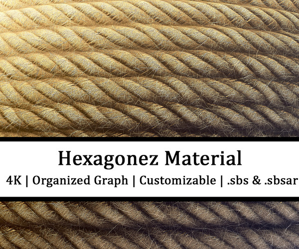 ArtStation - Flax Rope | 4K Substance Material | Game Assets