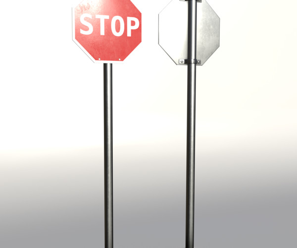 ArtStation - Stop Sign | Game Assets