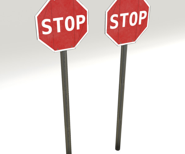 ArtStation - Stop Sign | Game Assets