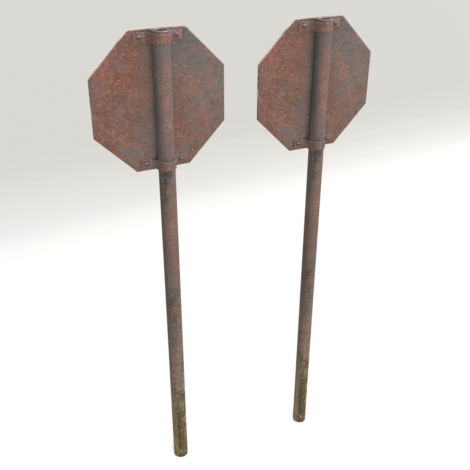 ArtStation - Stop Sign Rusty | Game Assets