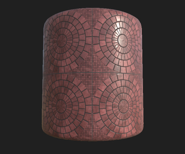 ArtStation - Circular tile floor.