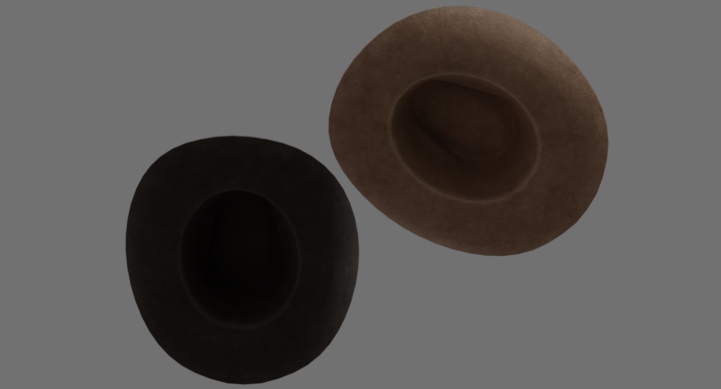 ArtStation - Cowboy Hat 1B | Game Assets