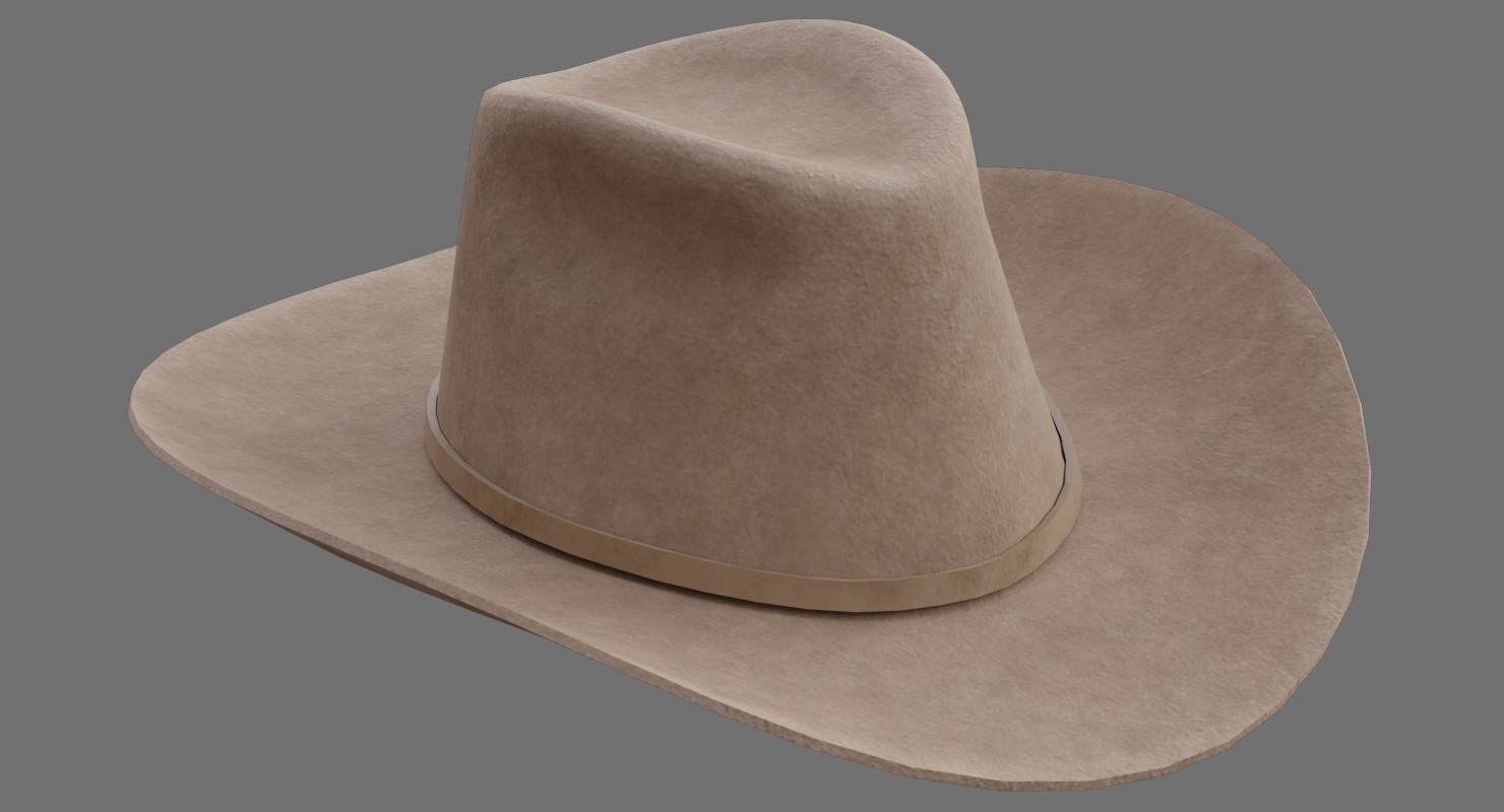 ArtStation - Cowboy Hat 1B | Game Assets