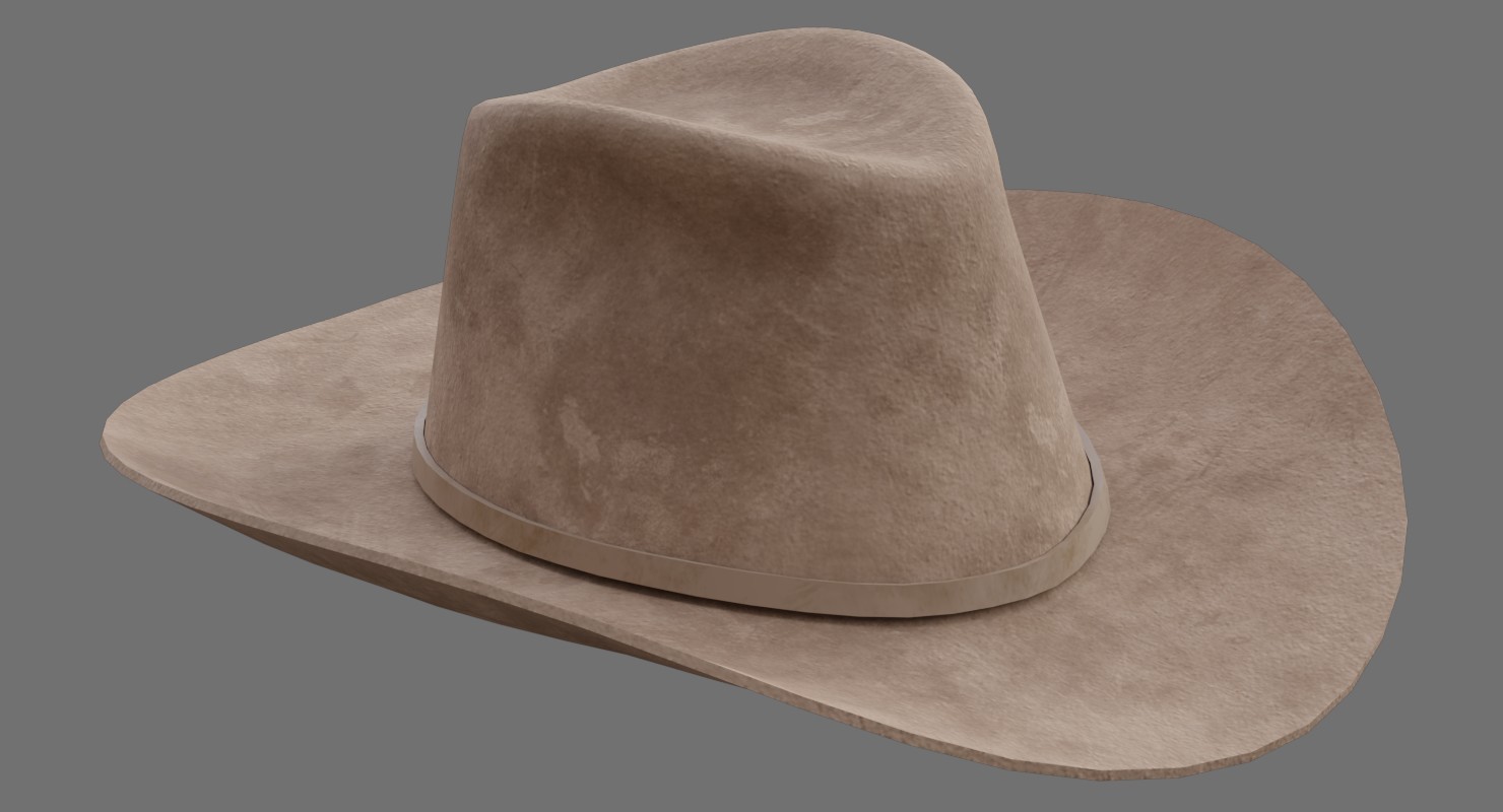 ArtStation - Cowboy Hat 1C | Game Assets
