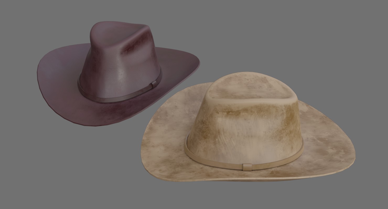 ArtStation - Cowboy Hat 1D | Game Assets