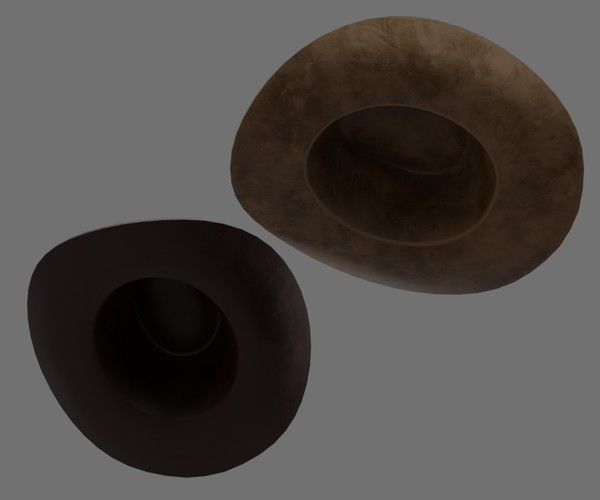 ArtStation - Cowboy Hat 1D | Game Assets