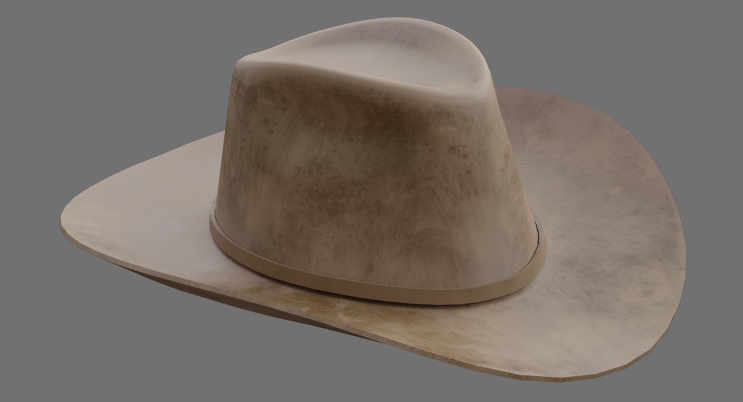 ArtStation - Cowboy Hat 1D | Game Assets