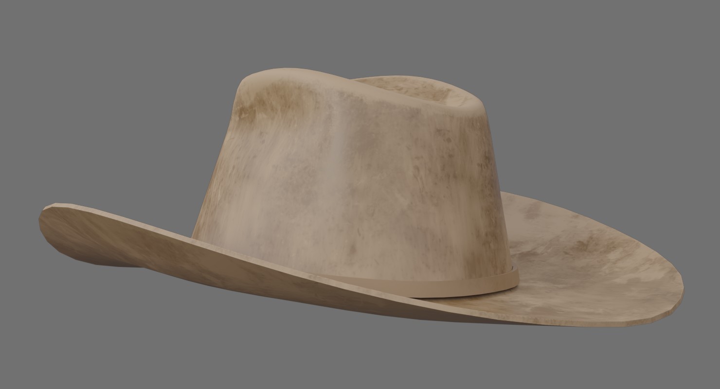 ArtStation - Cowboy Hat 1D | Game Assets