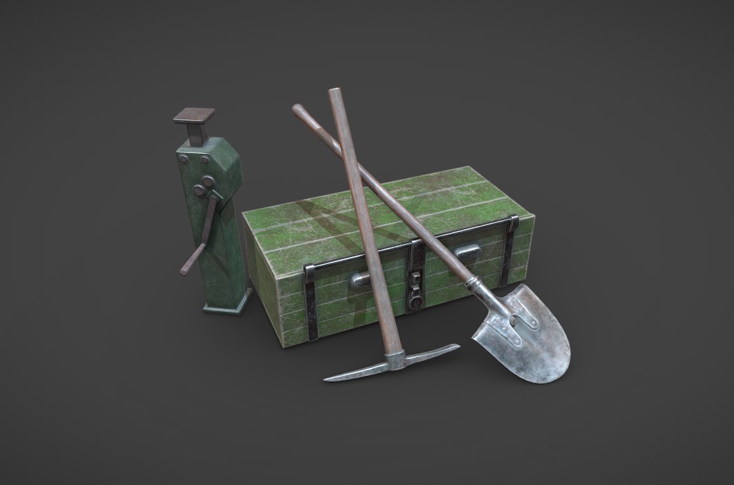 ArtStation - WW2 German Army Tools | Resources
